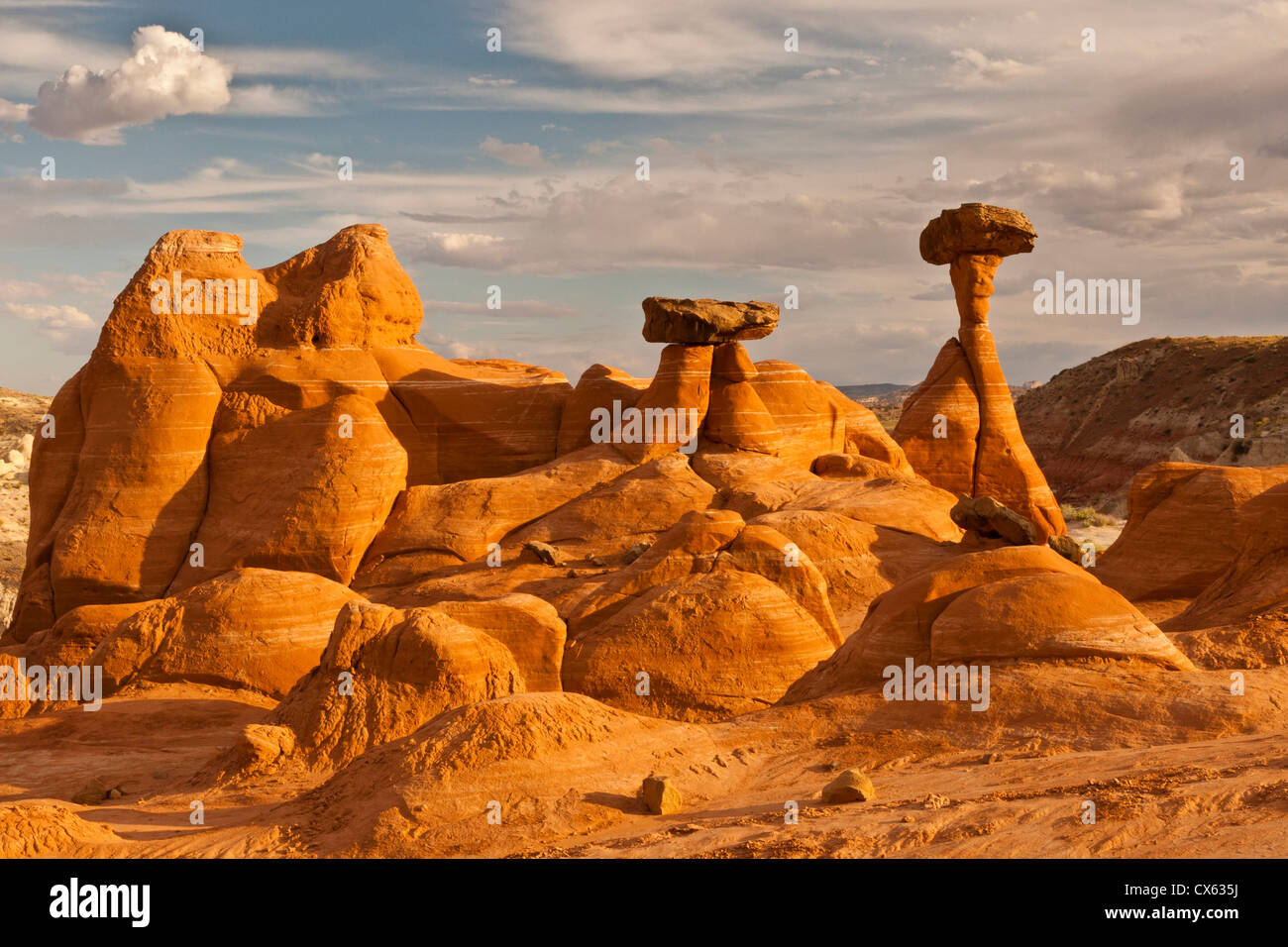 USA, Utah, Grand Staircase Escalante National Monument. View of eroded ...
