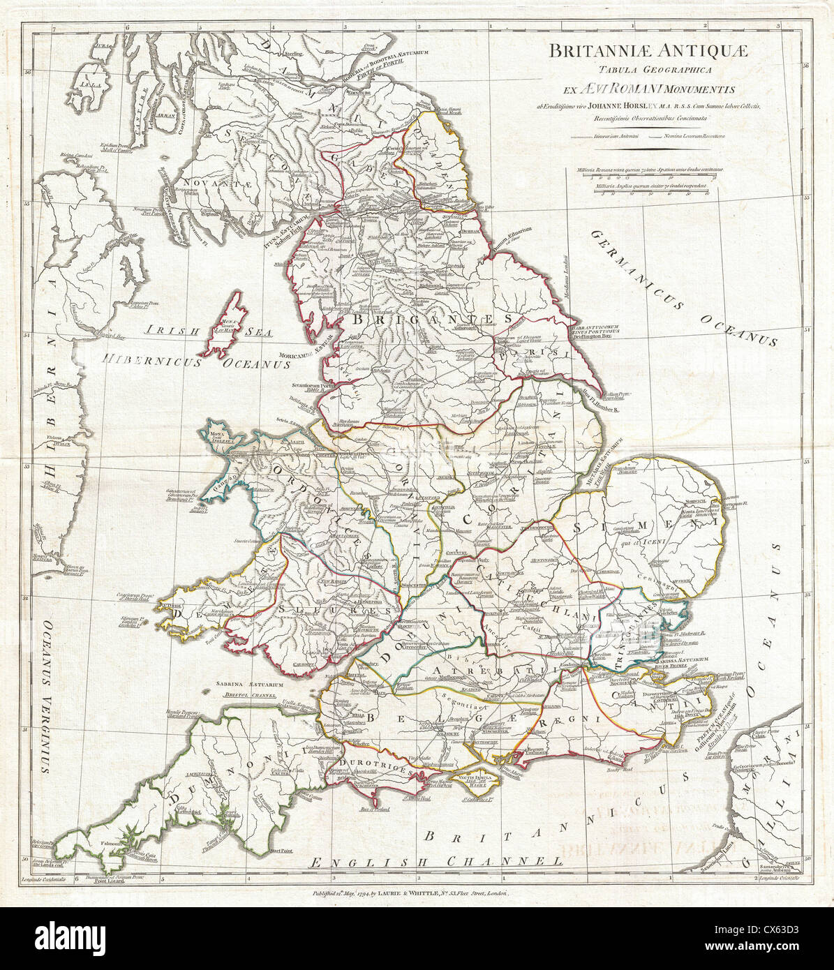 Map of roman britain roads hi-res stock photography and images - Alamy
