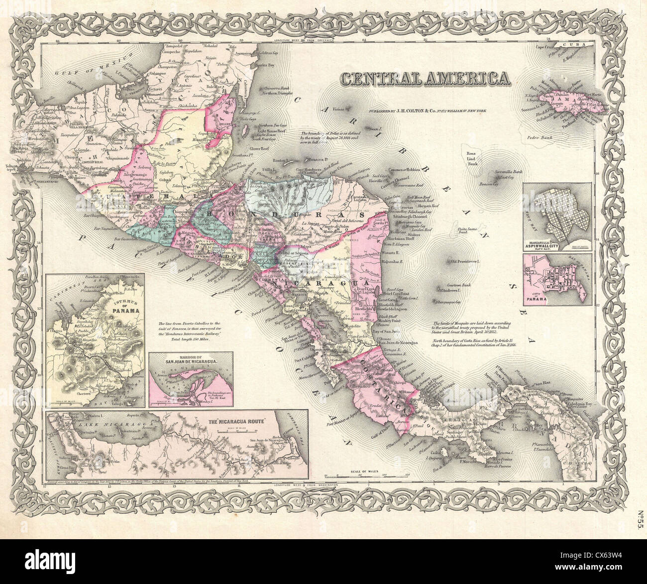 Central america detailed political hi-res stock photography and images ...