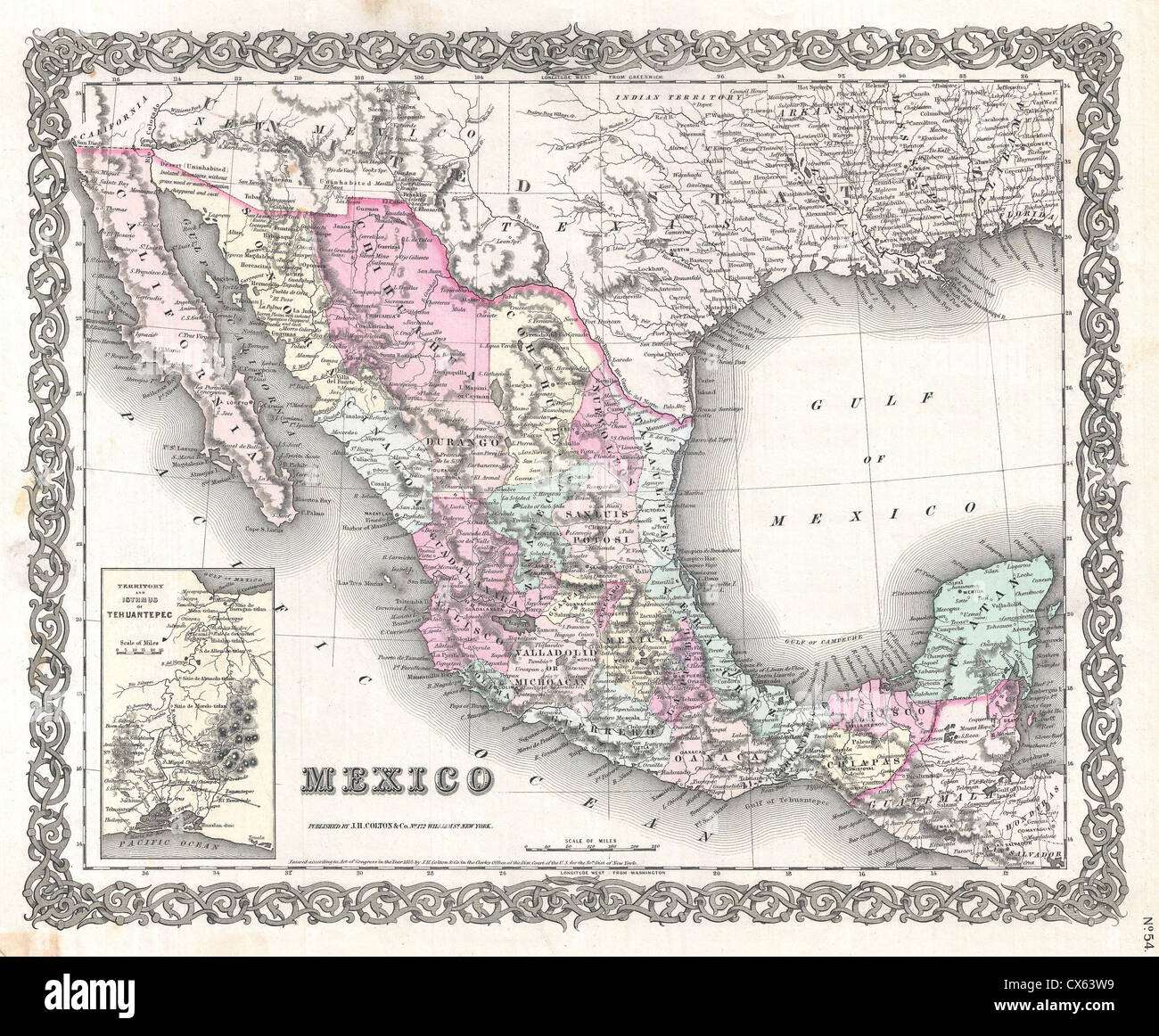 Map of mexico hi-res stock photography and images - Alamy