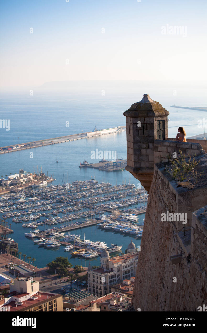 Santa Barbara Castle Alicante Spain Stock Photo - Alamy