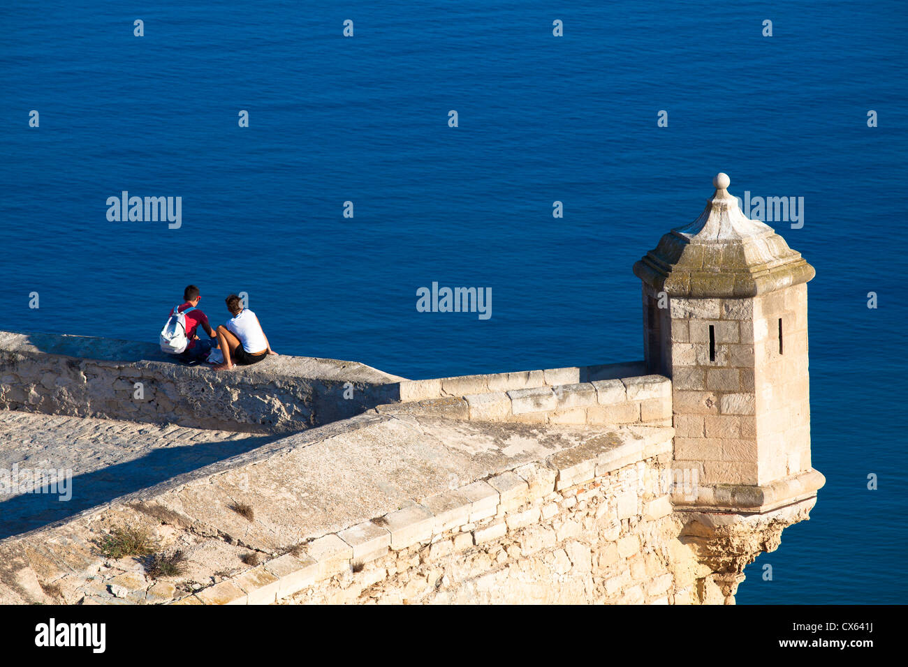 Santa Barbara Castle Alicante Spain Stock Photo - Alamy
