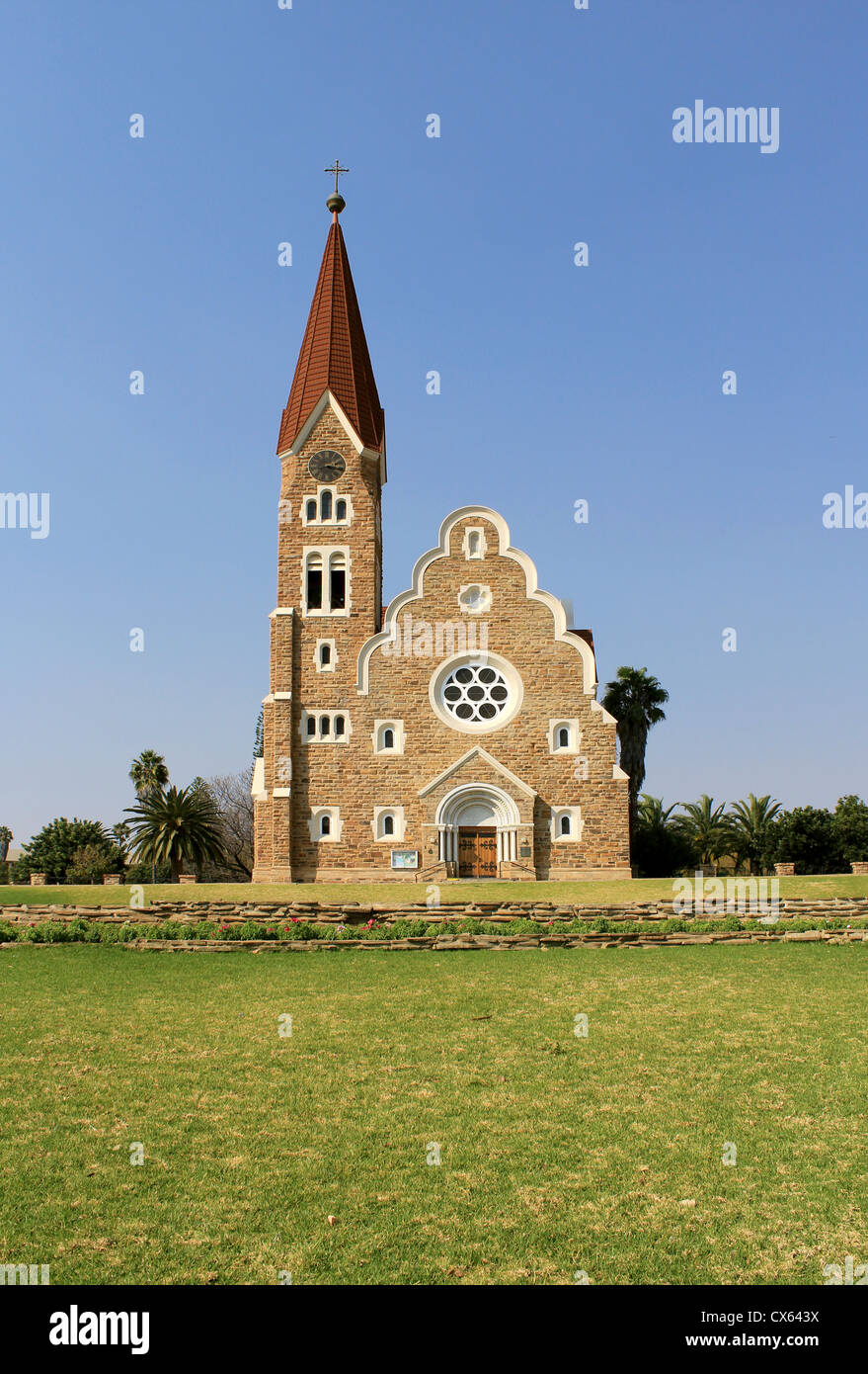 Christuskirche, famous Lutheran church landmark in Windhoek, Namibia ...