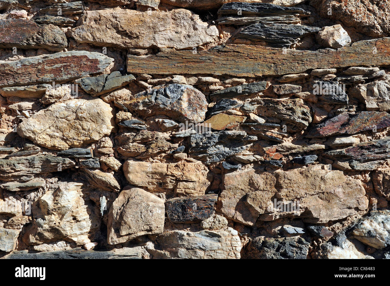 Close up detail of a stone wall texture Stock Photo - Alamy