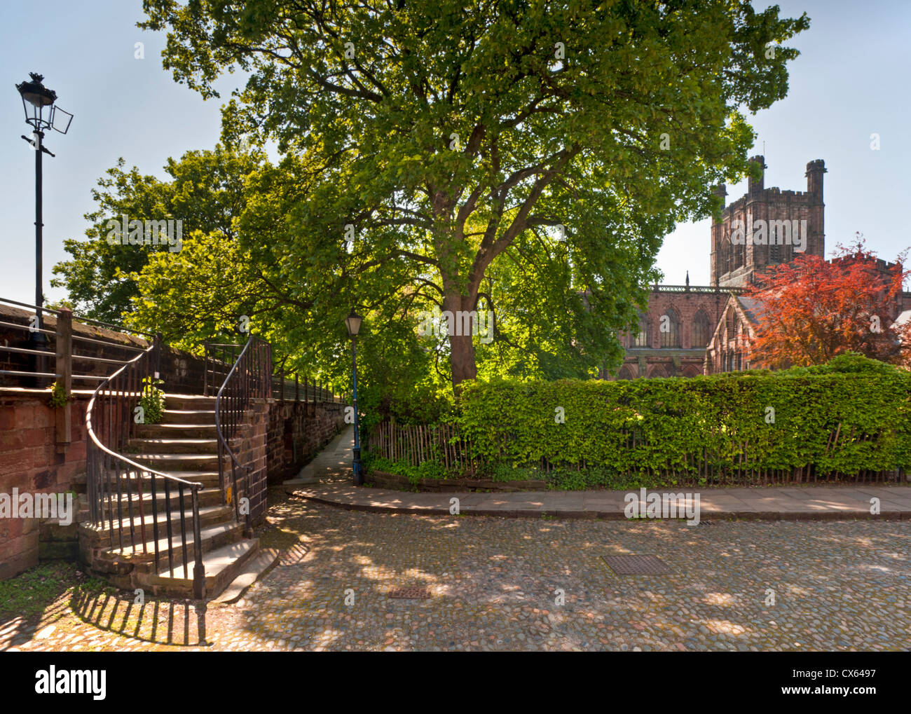 Chester Cathedral & The City Walls, Chester, Cheshire, England, UK ...