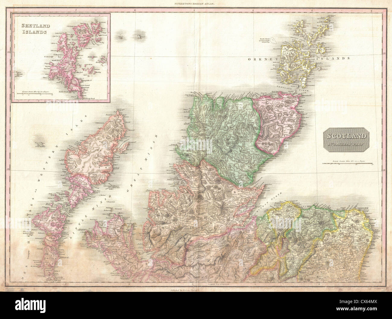 Scotland map hi-res stock photography and images - Alamy