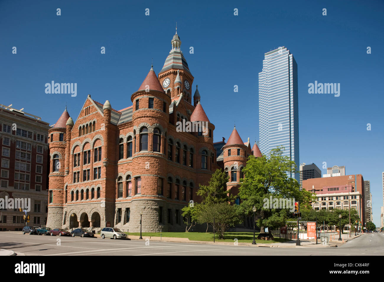 OLD RED COURTHOUSE MUSEUM DOWNTOWN DALLAS TEXAS USA Stock Photo - Alamy