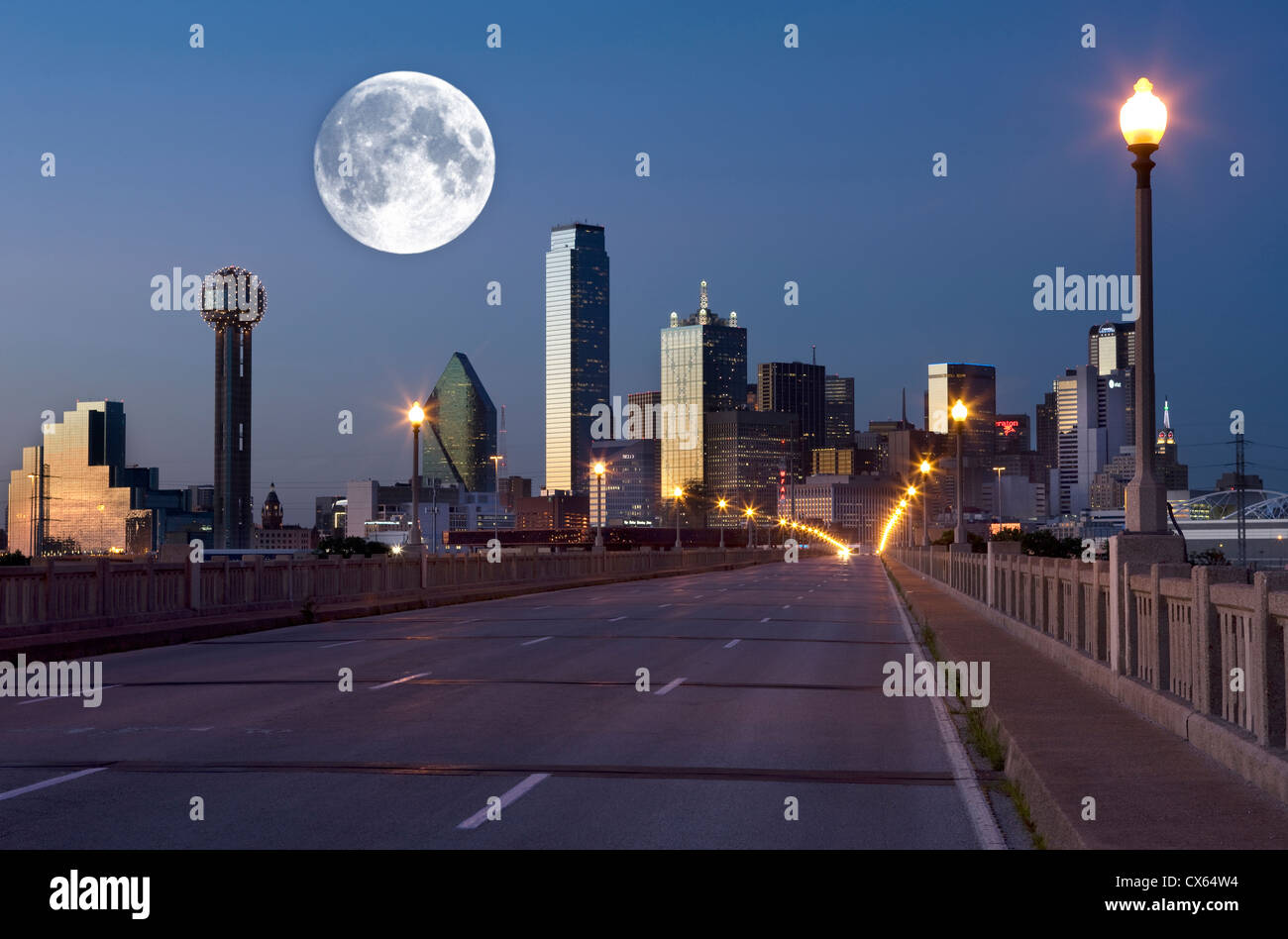 2009 HISTORICAL DOWNTOWN SKYLINE CORINTH STREET VIADUCT DALLAS TEXAS ...