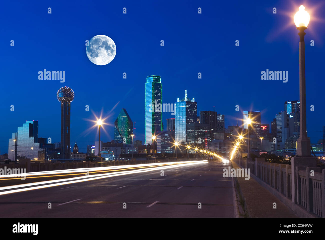 2009 HISTORICAL DOWNTOWN SKYLINE CORINTH STREET VIADUCT DALLAS TEXAS ...