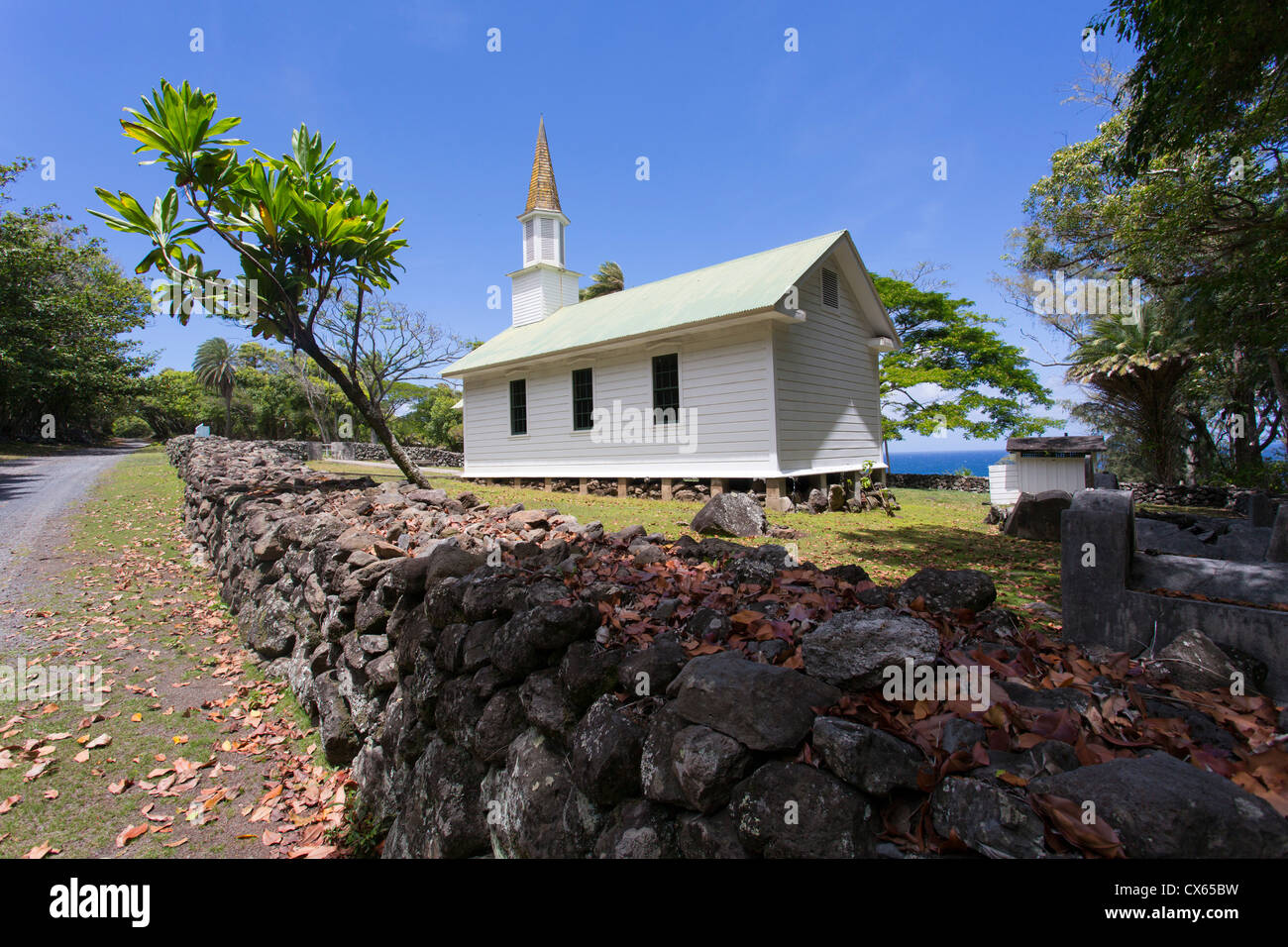 Siloama church 1885 kalaupapa peninsula hi-res stock photography and ...
