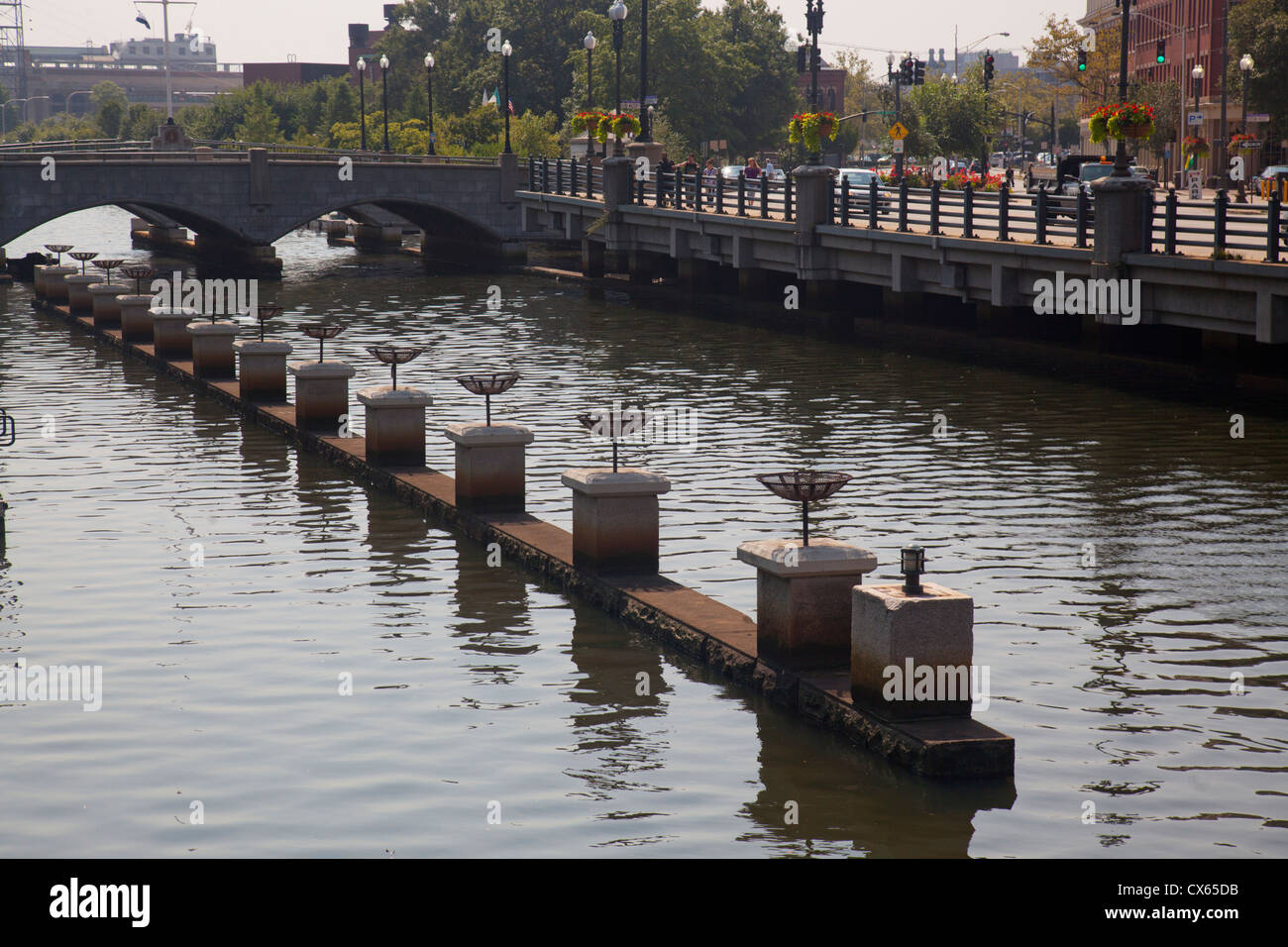 water fire providence rhode island Stock Photo - Alamy
