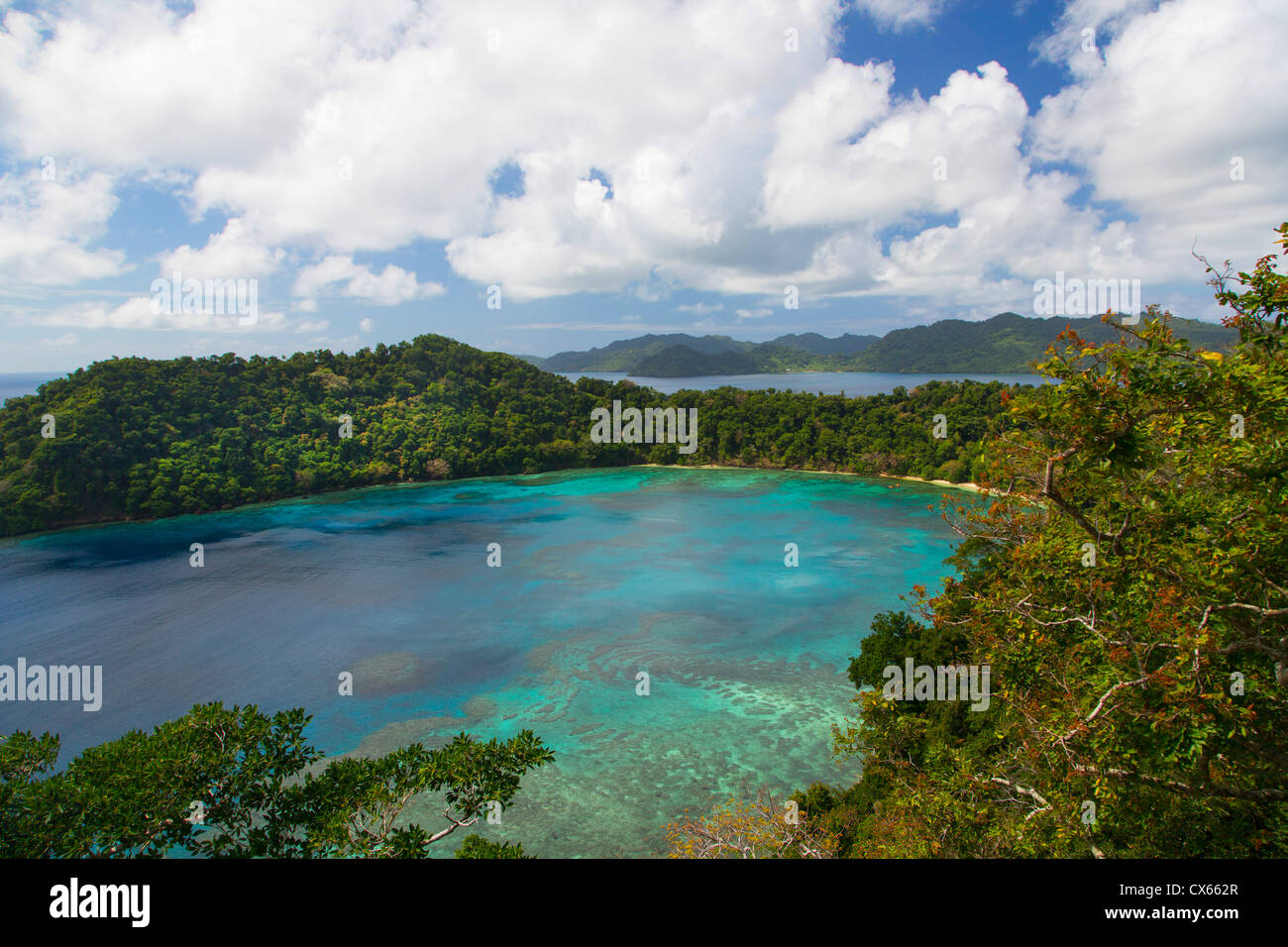 Horseshoe Bay, Matangi Private Island Resort, Fiji Stock Photo - Alamy