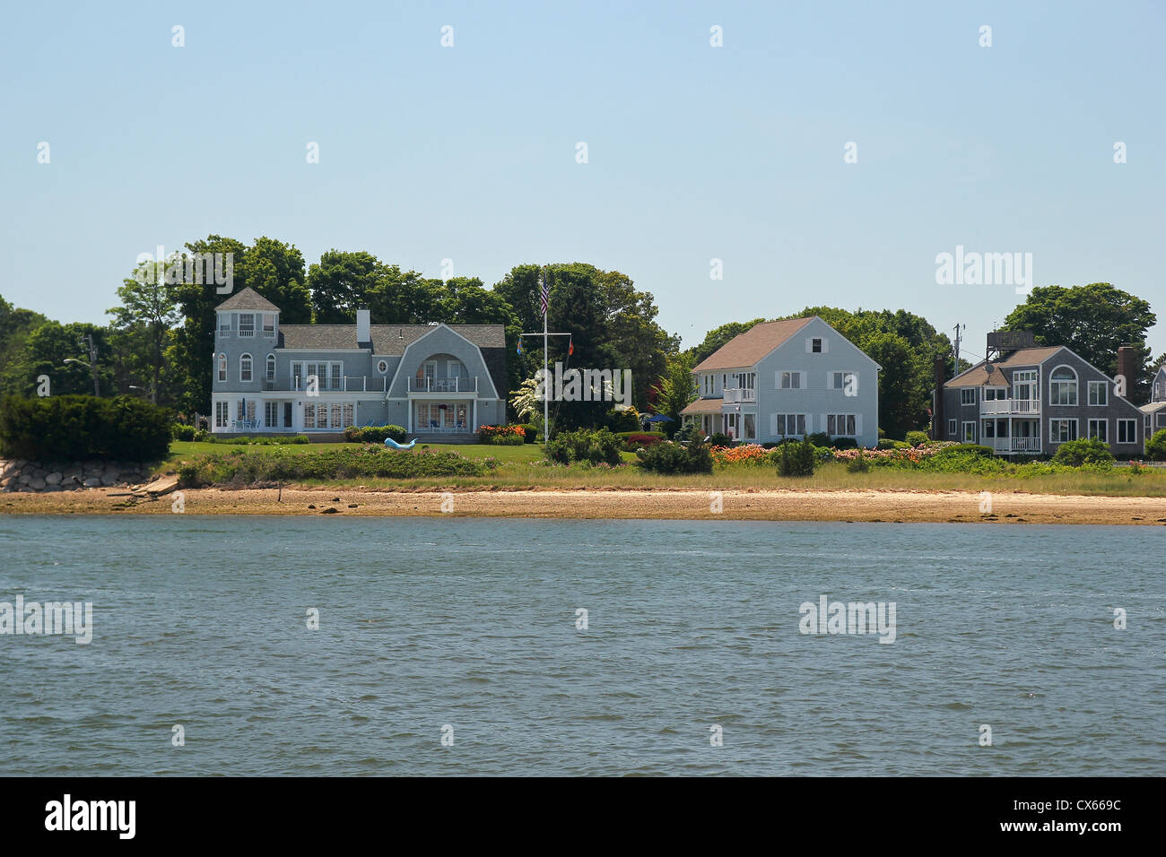 Homes on the harbor, Hyannis, Cape Cod, Massachusetts Stock Photo - Alamy
