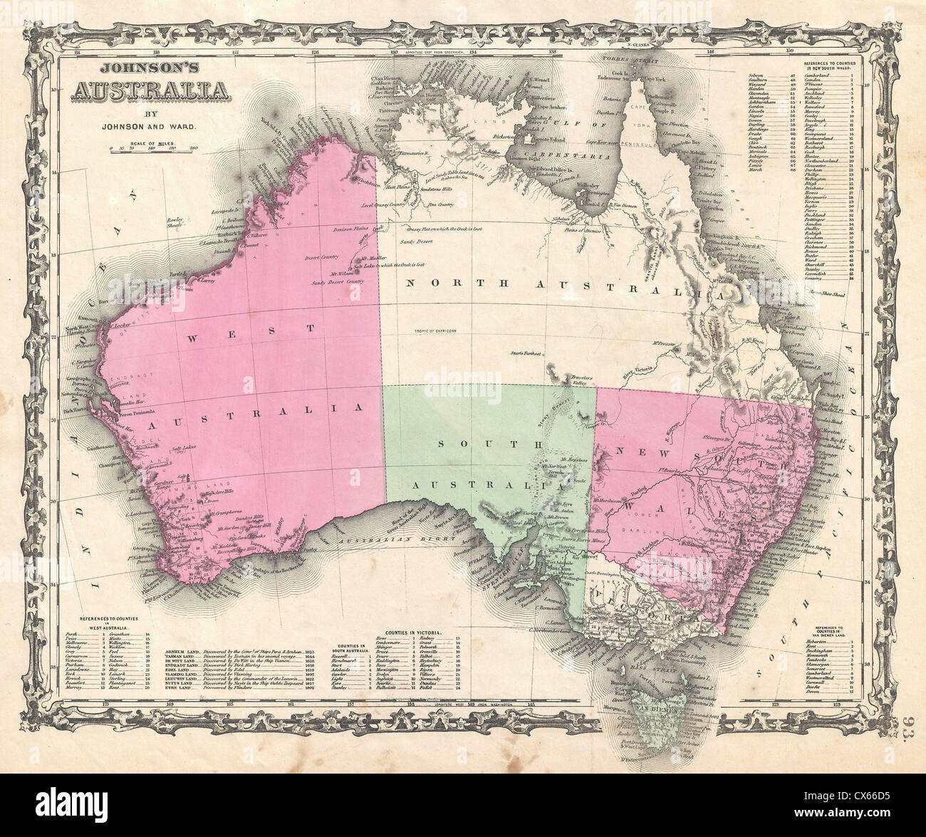 Old australia map hi-res stock photography and images - Alamy