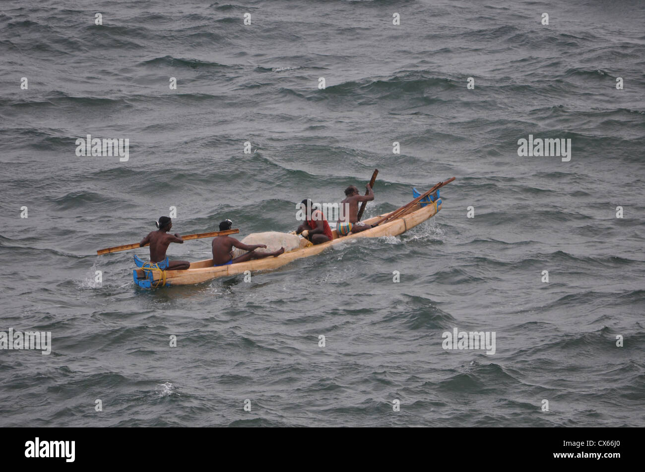 Fishing for a livelihood Stock Photo - Alamy