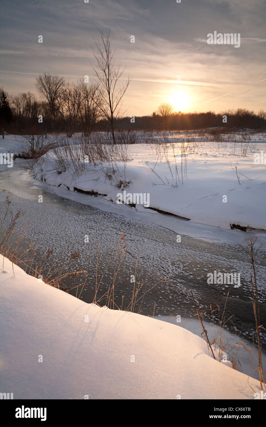 River scene in the winter Stock Photo - Alamy