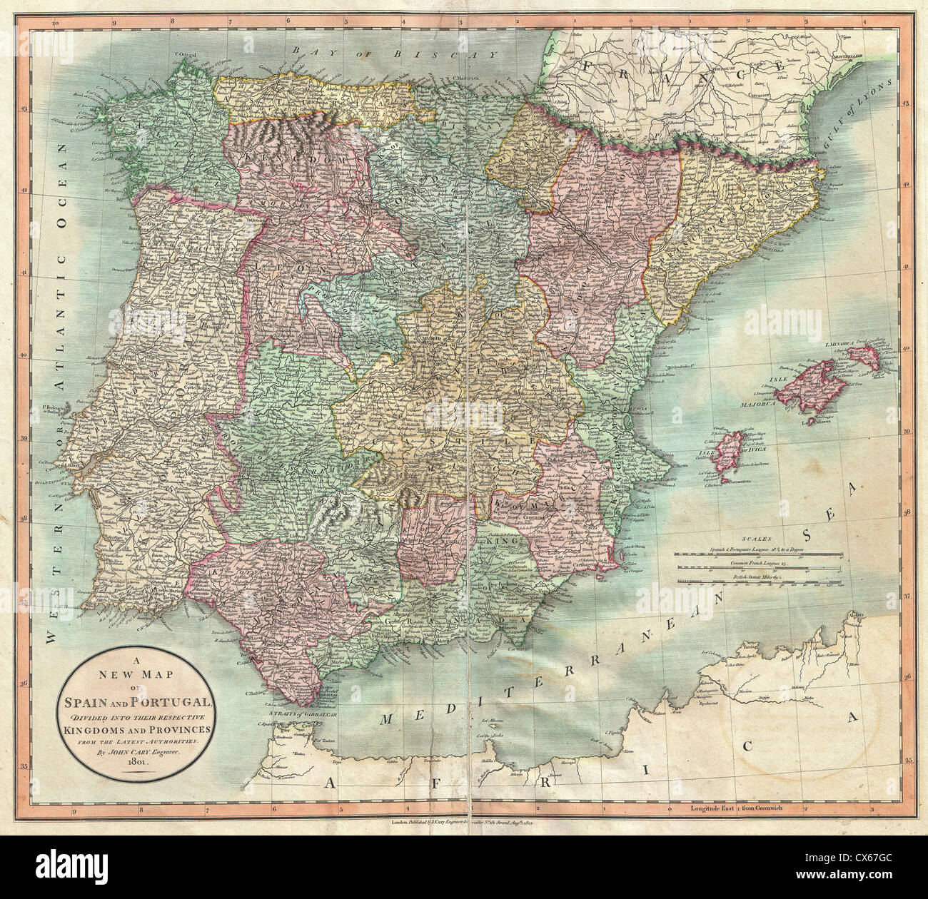 1801 europe map hi-res stock photography and images - Alamy