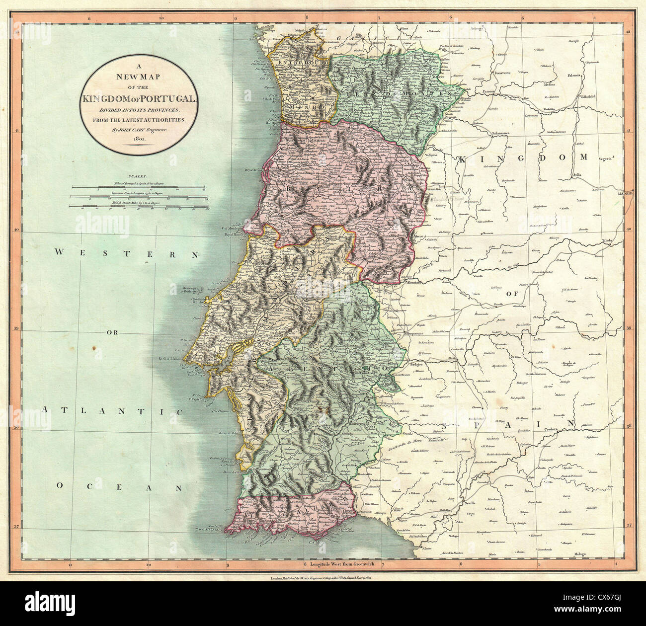 Old portugal map hi-res stock photography and images - Alamy