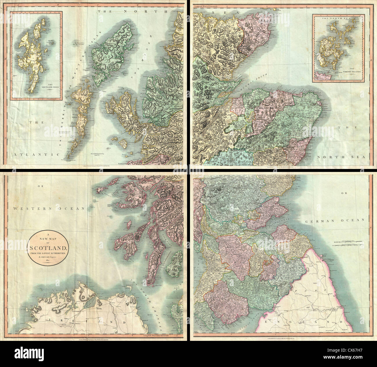 Map Of Scotland High Resolution Stock Photography and Images - Alamy