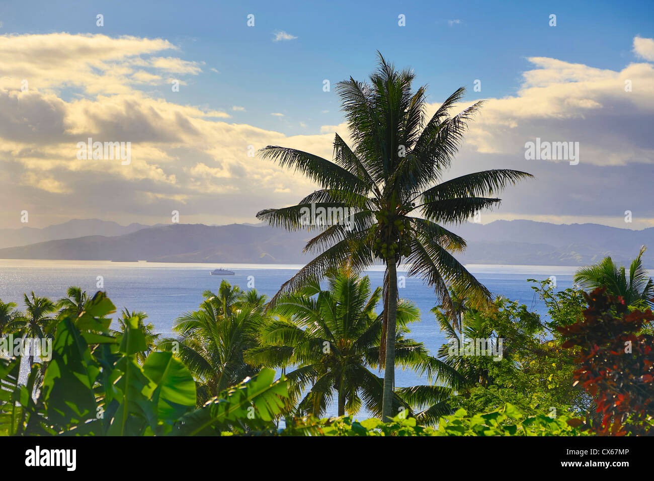 Sunset, Taveuni, Fiji Stock Photo - Alamy