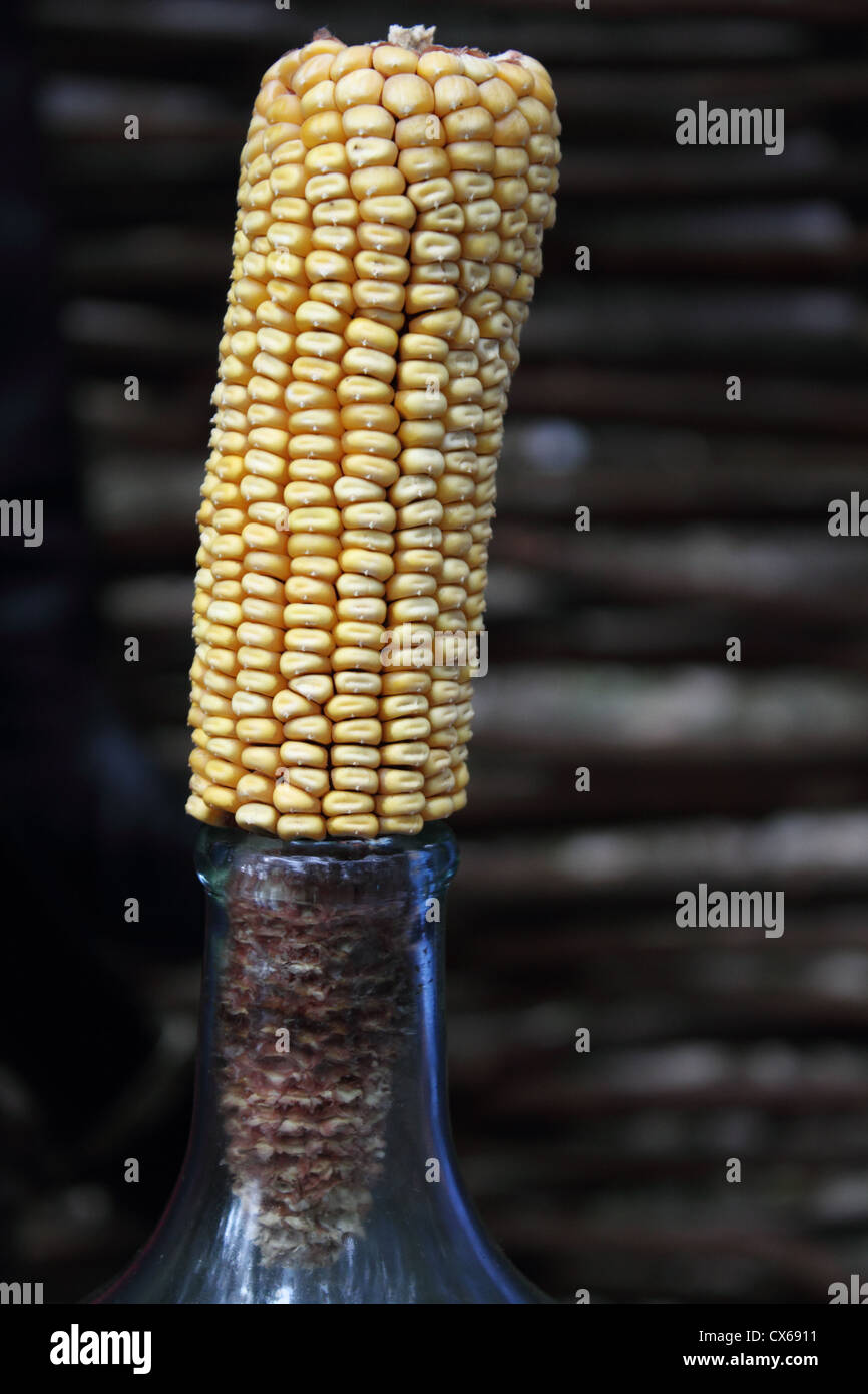 Bottle moonshine plug corn cob hi-res stock photography and images - Alamy
