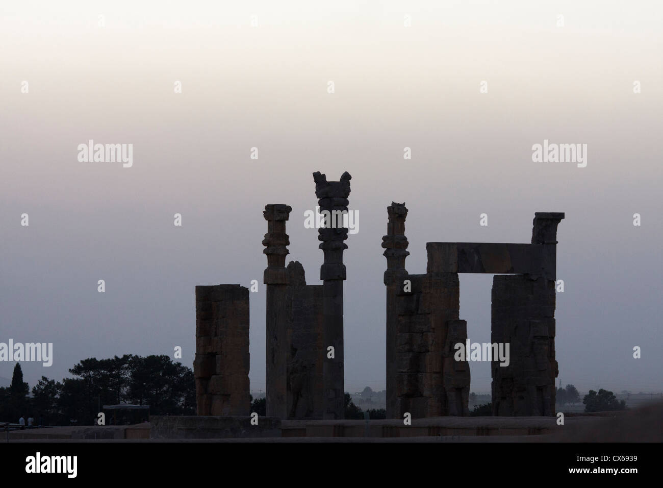 The gate of all nations in Persepolis, a UNESCO World Heritage Site ...