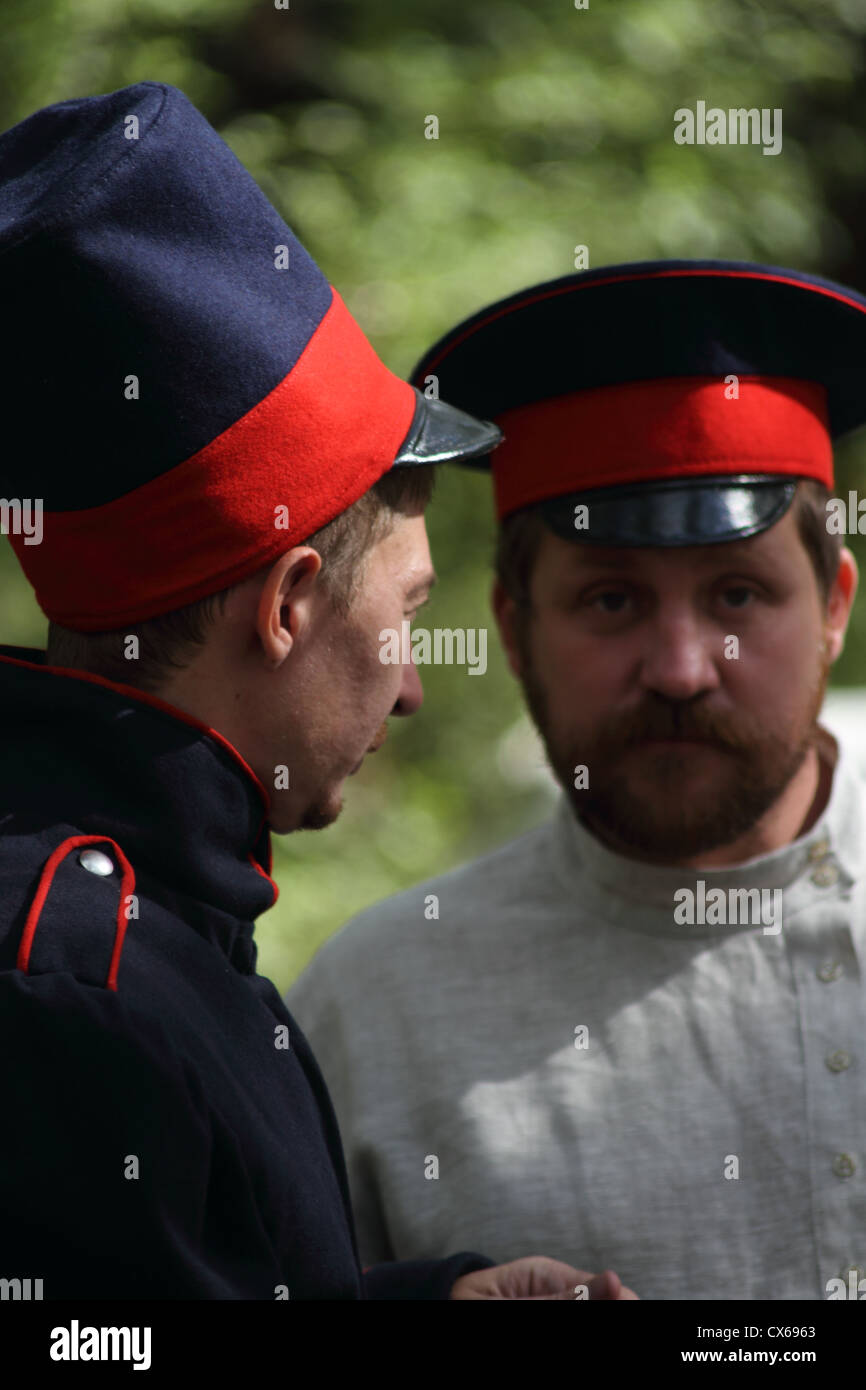 Cossack in uniform during the Russian-French War of 1812 - 1815 in the ...