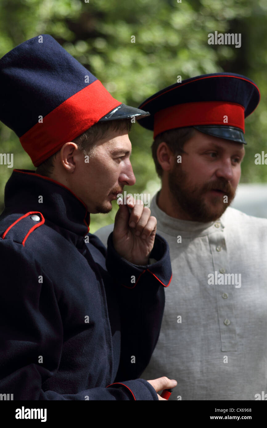 Cossack in uniform during the Russian-French War of 1812 - 1815 in the ...