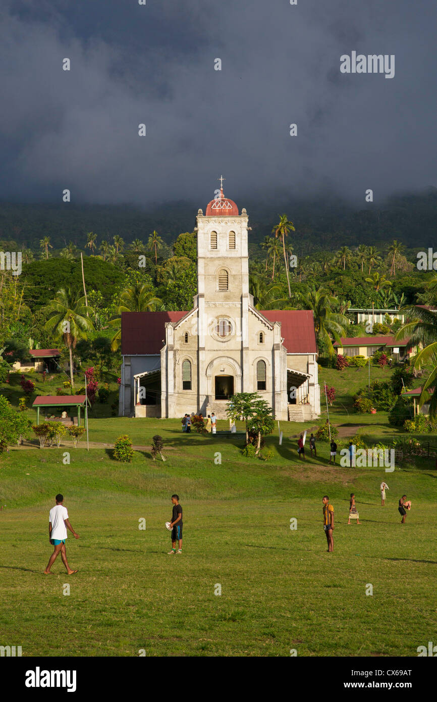 Taveuni Waiyavo Catholic Church, Fiji Stock Photo - Alamy