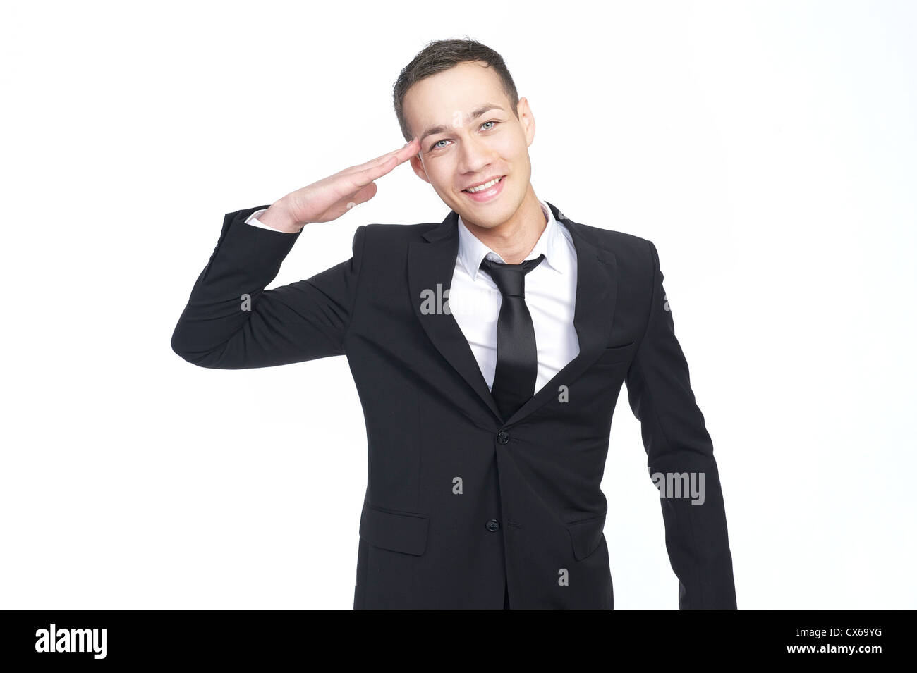 Saluting success hi-res stock photography and images - Alamy