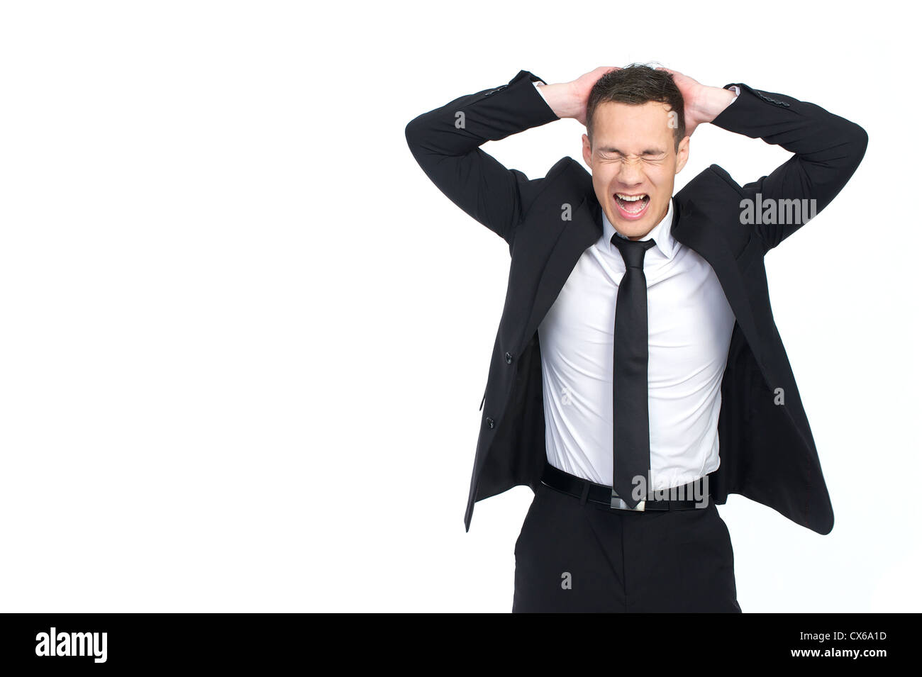 Male businessman stress Cut Out Stock Images & Pictures - Alamy