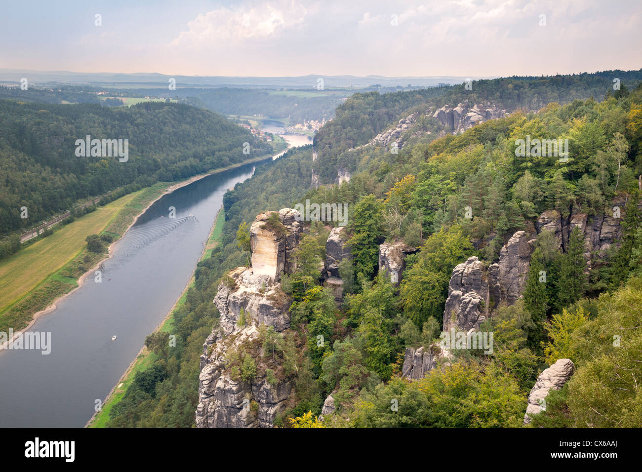 Bastei cliffs hi-res stock photography and images - Alamy