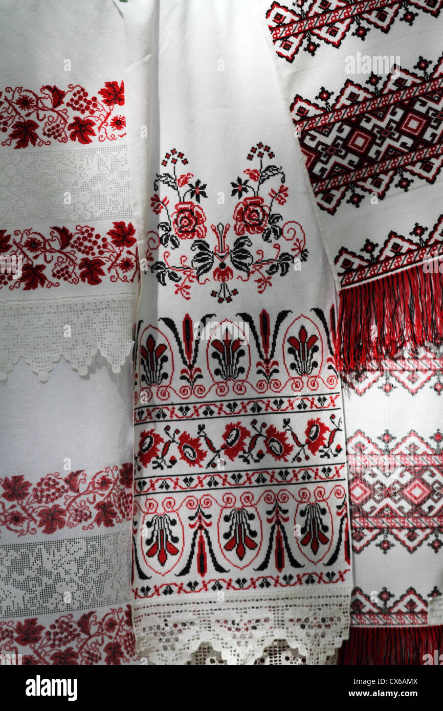 Ukrainian national embroidery Stock Photo - Alamy