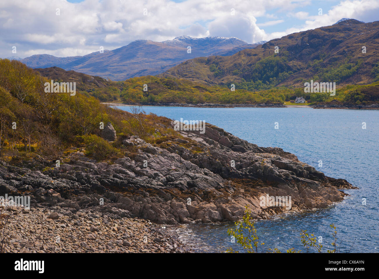 Prince Charlie's Cairn, Loch nan Uamh, Highland Region, Scotland, UK ...