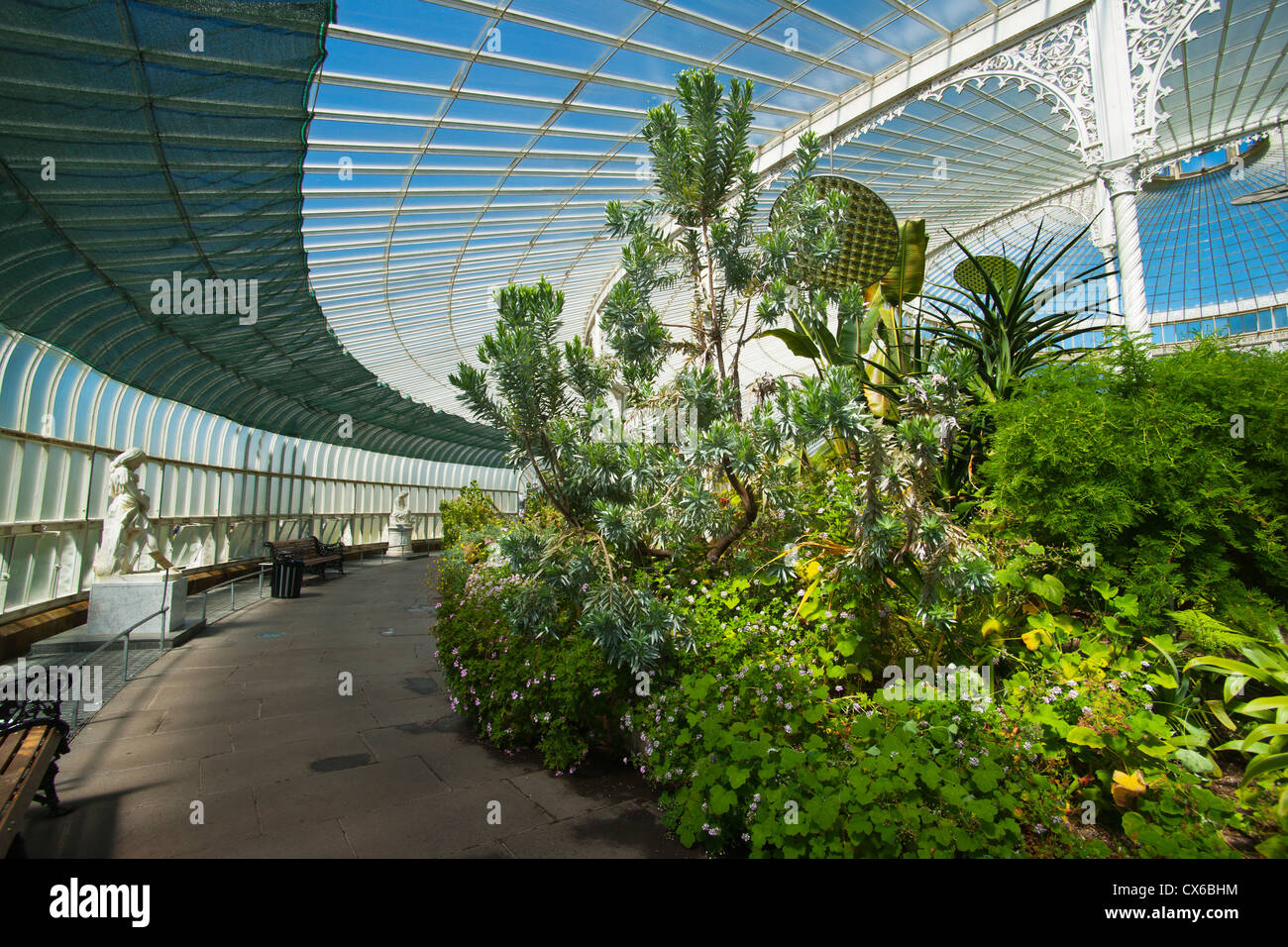 Botanic Gardens, Glasgow, spring colours, sunny; Strathclyde Region ...