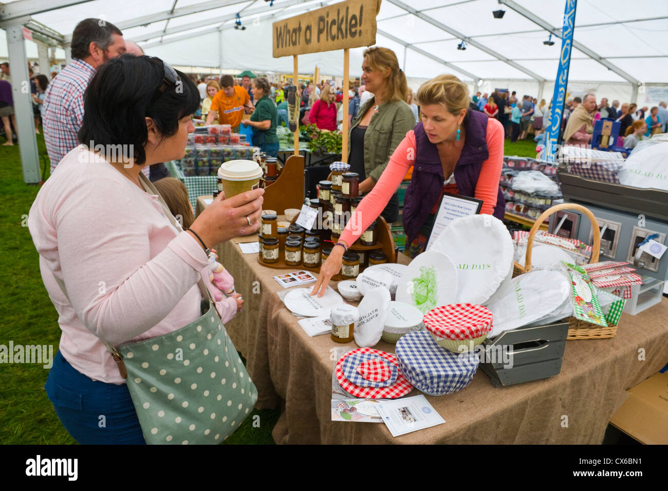 WHAT A PICKLE stall at Ludlow Food Festival 2012 Ludlow Shropshire ...