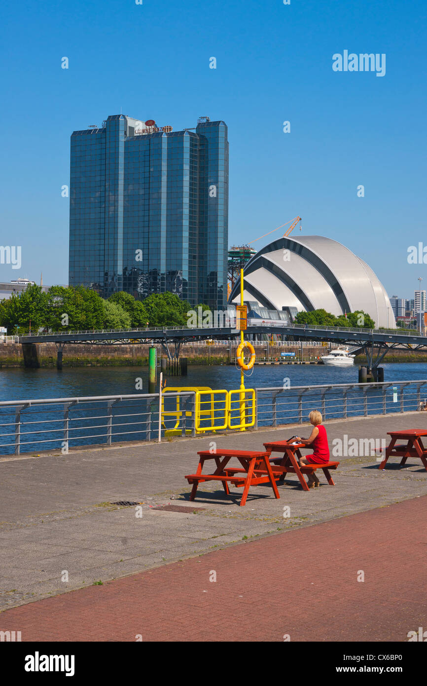 River Clyde, Crowne Plaza, Armadillo, Glasgow, Strathclyde Region ...