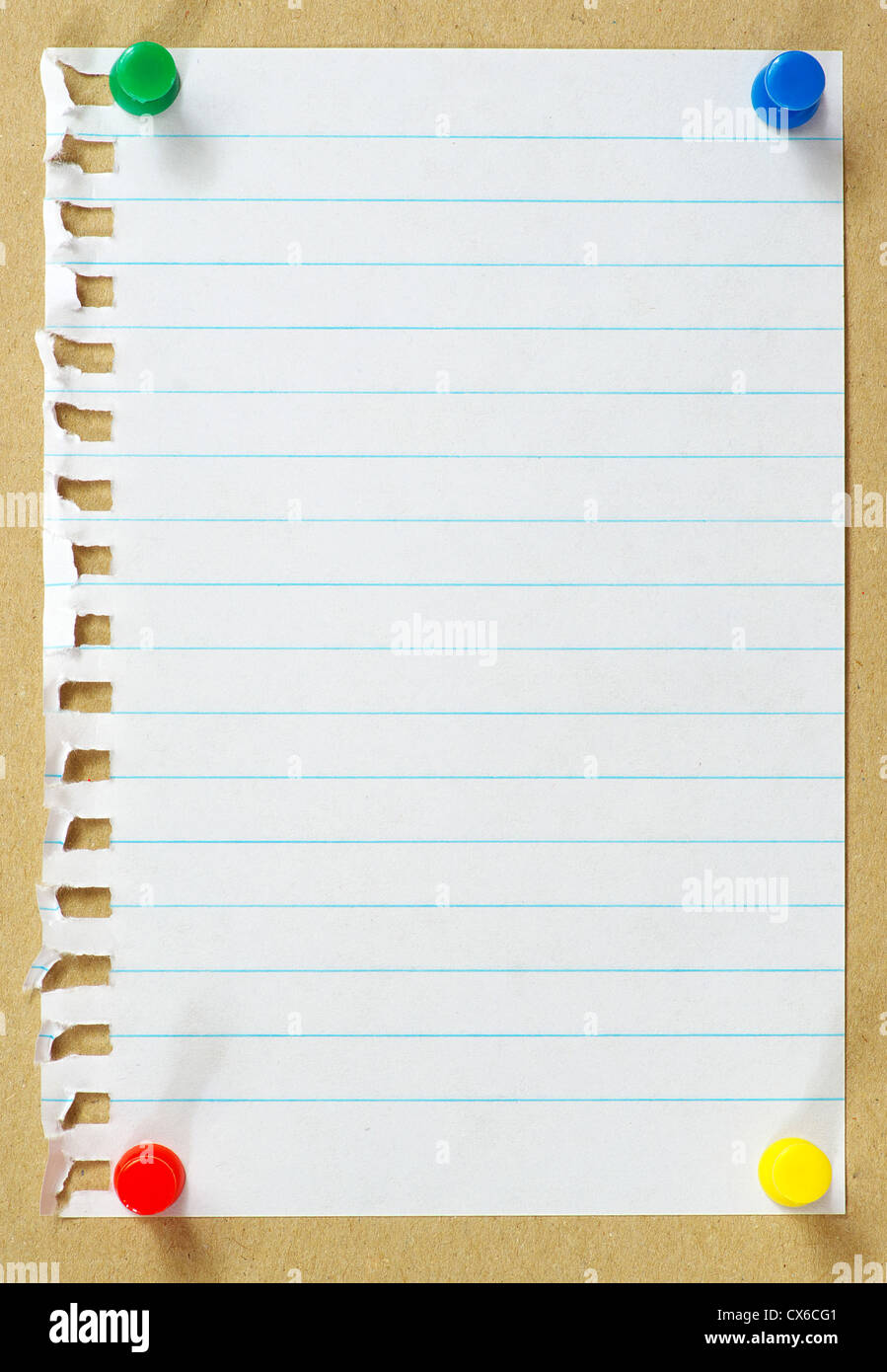 paper on wooden background. for your message Stock Photo - Alamy