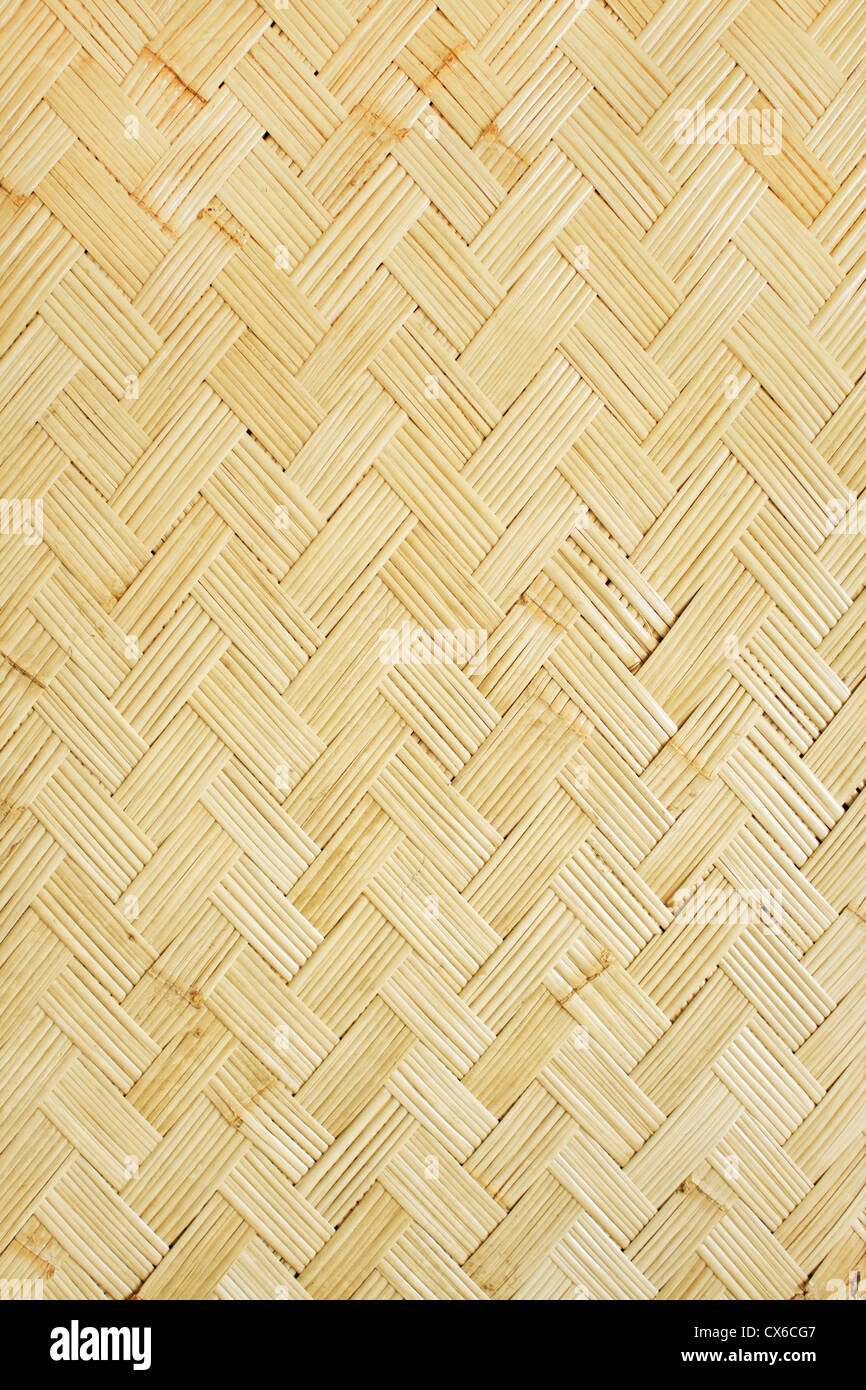 Bamboo mat background, handmade texture Stock Photo - Alamy
