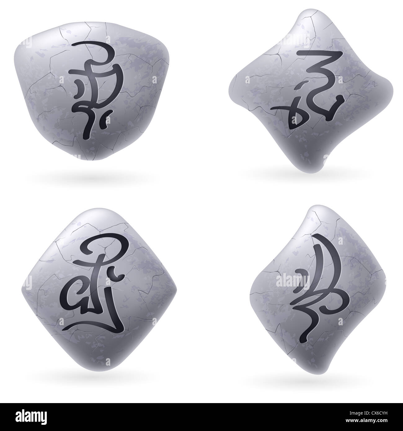 Rune stones Cut Out Stock Images & Pictures - Alamy