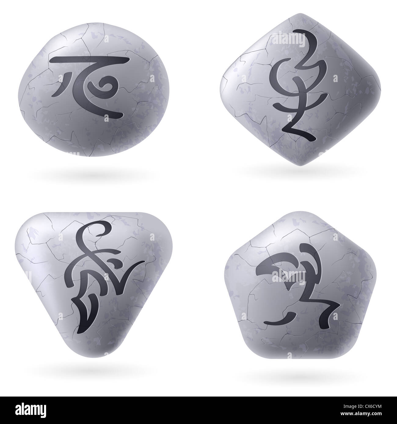 Runic stone runic stones Cut Out Stock Images & Pictures - Alamy
