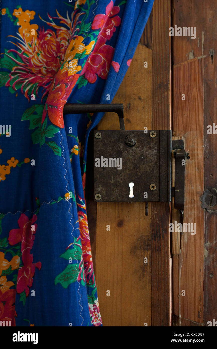 Blue lock keyhole on hi-res stock photography and images - Alamy