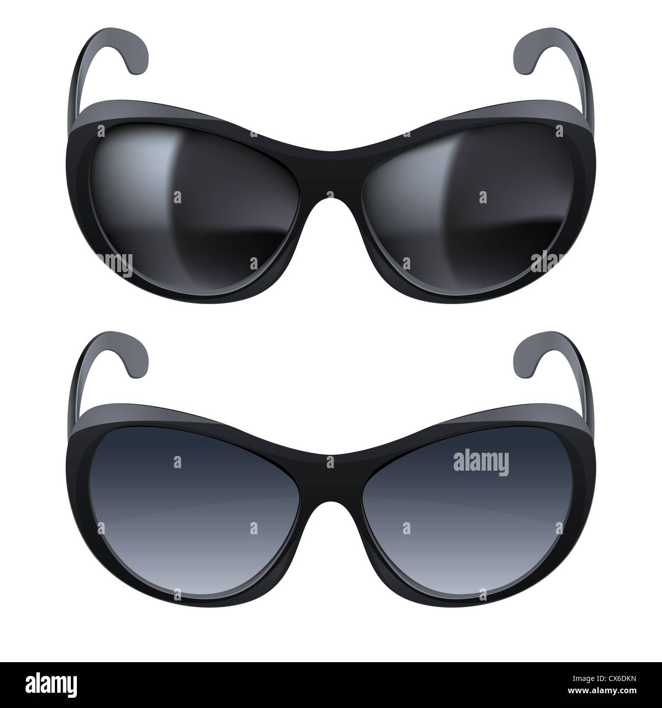 Realistic sunglasses. Set of two. The illustration on white background ...
