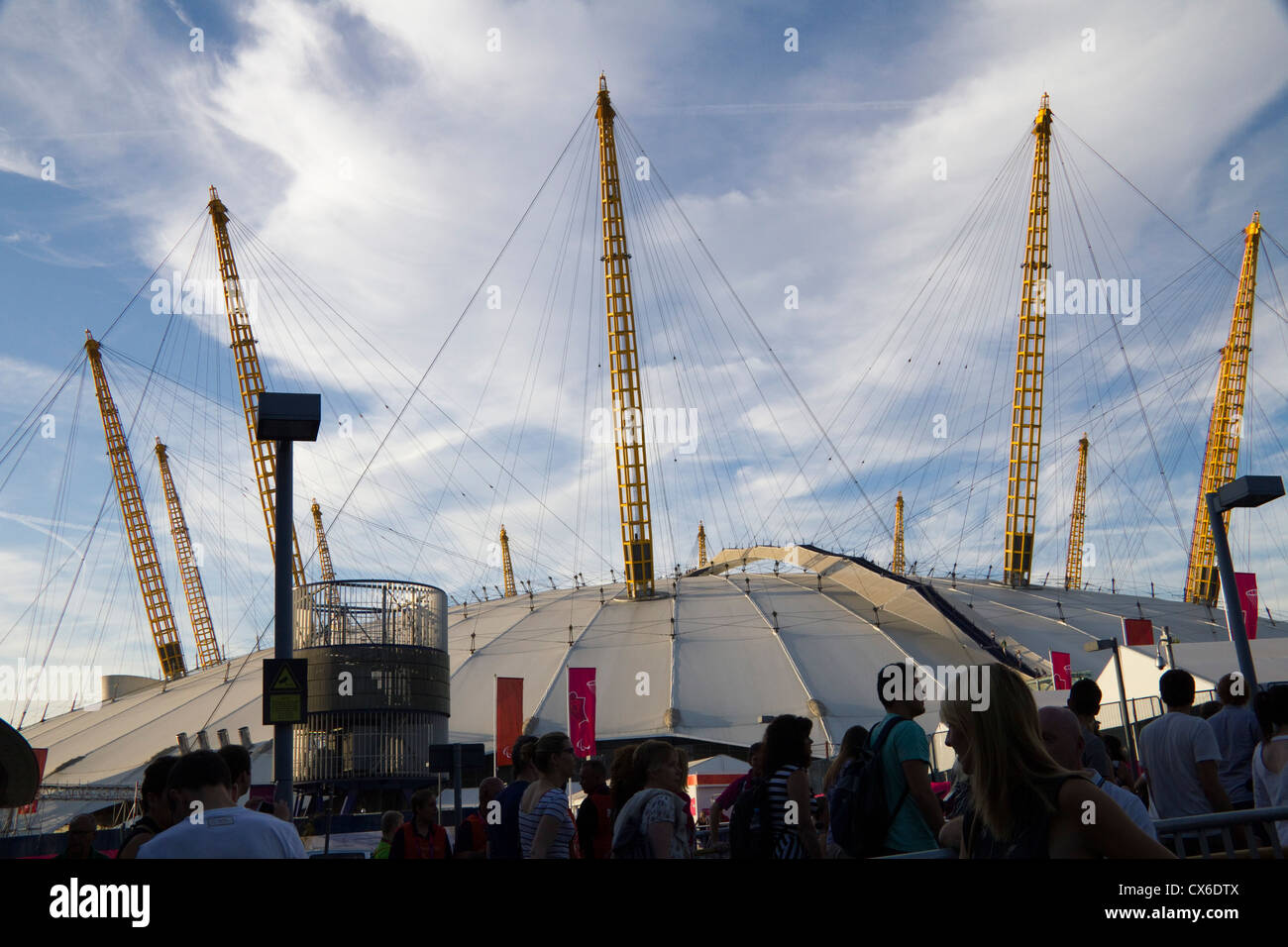 North Greenwich outside the station London England UK Stock Photo - Alamy