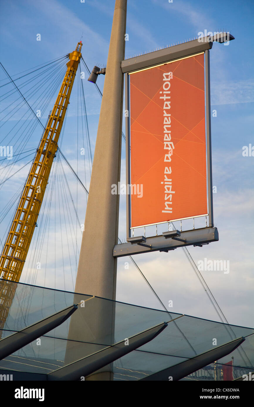 North Greenwich outside the station London England UK Stock Photo - Alamy