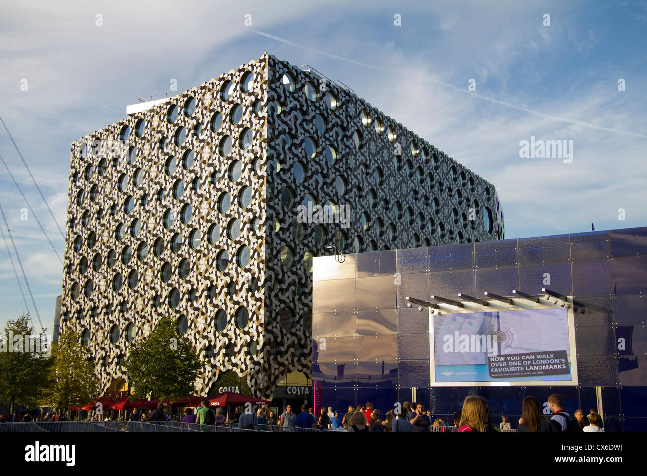 North Greenwich outside the station London England UK Stock Photo - Alamy