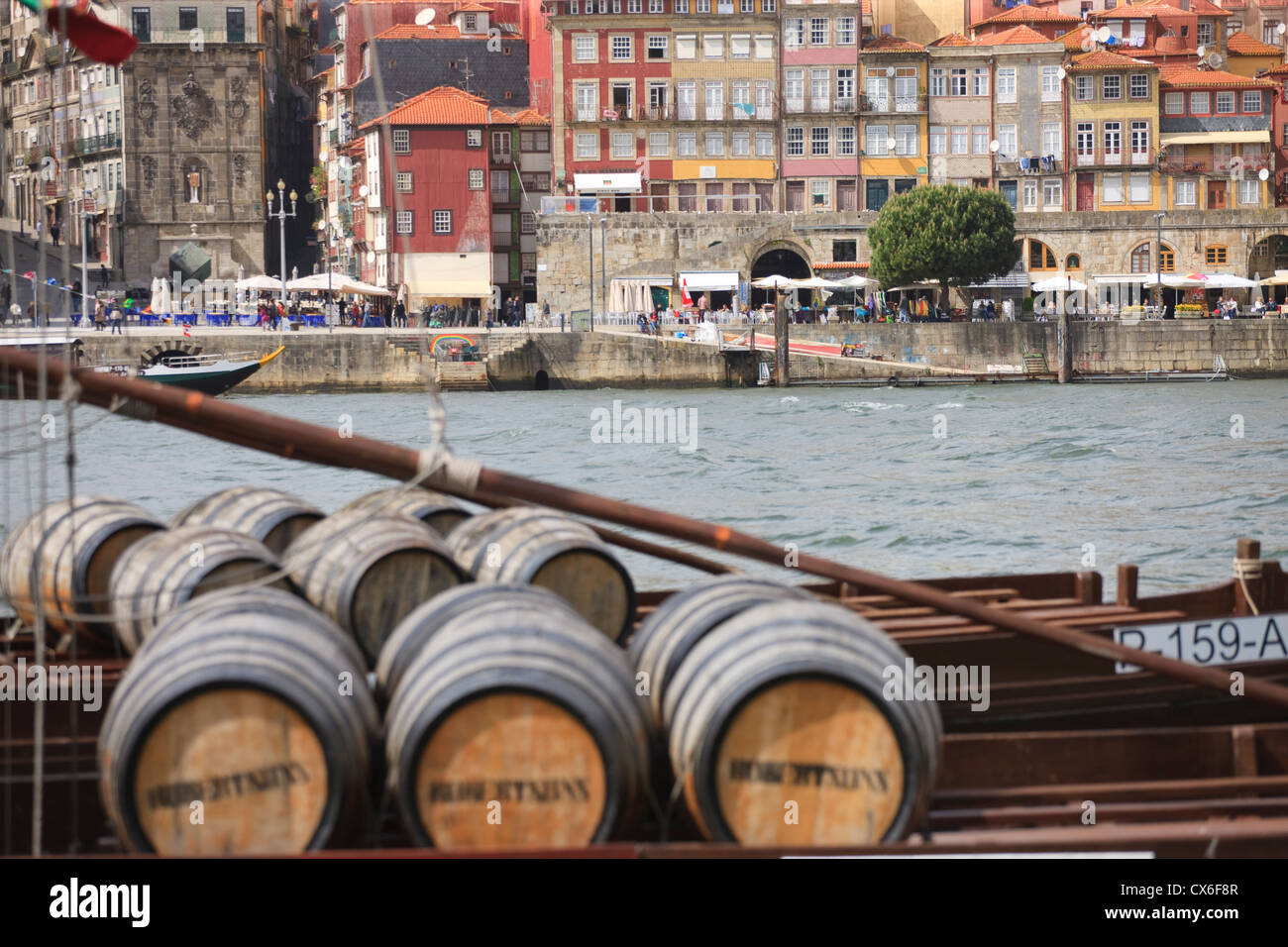 Medieval quay barrels hi-res stock photography and images - Alamy