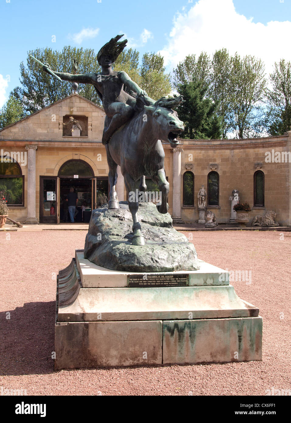 The Wild Horse of the Valkyrie sculpture in front of the Pavilion at ...