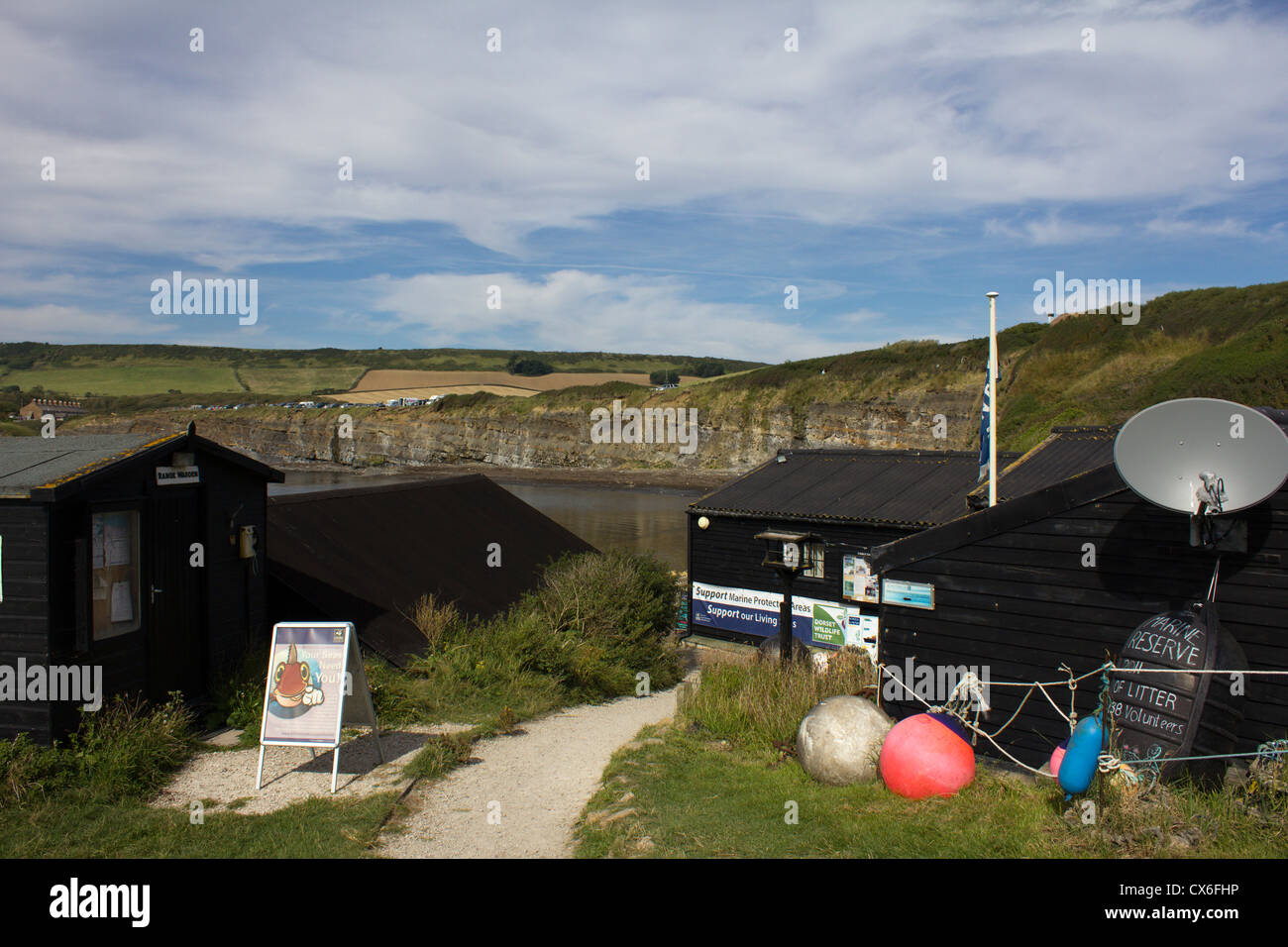 Kimmeridge bay oil shale cliffs hi-res stock photography and images - Alamy