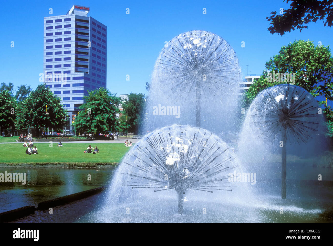 The Ferrier fountain Dandelion shaped fountains outside the ...